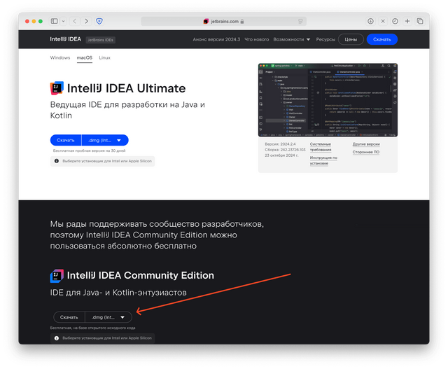 Как скачать IntelliJ IDEA – Community и Ultimate Edition версии